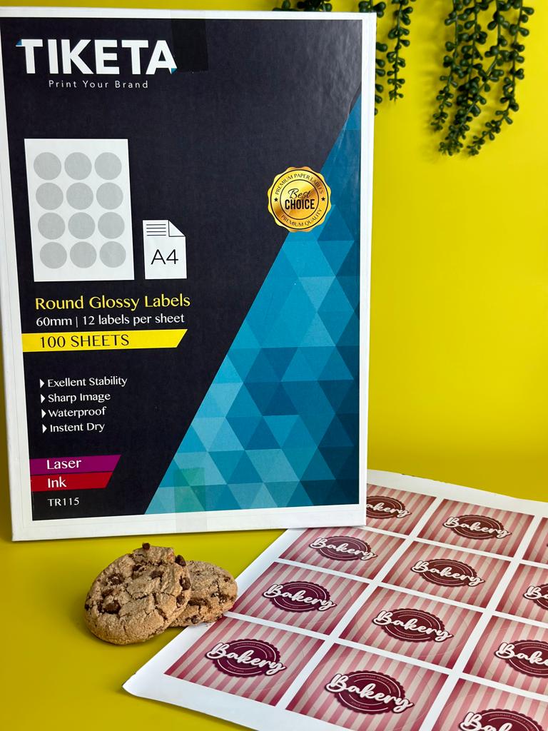 מדבקות מיתוג עגולות קוטר 60 ממ - קופיקייק