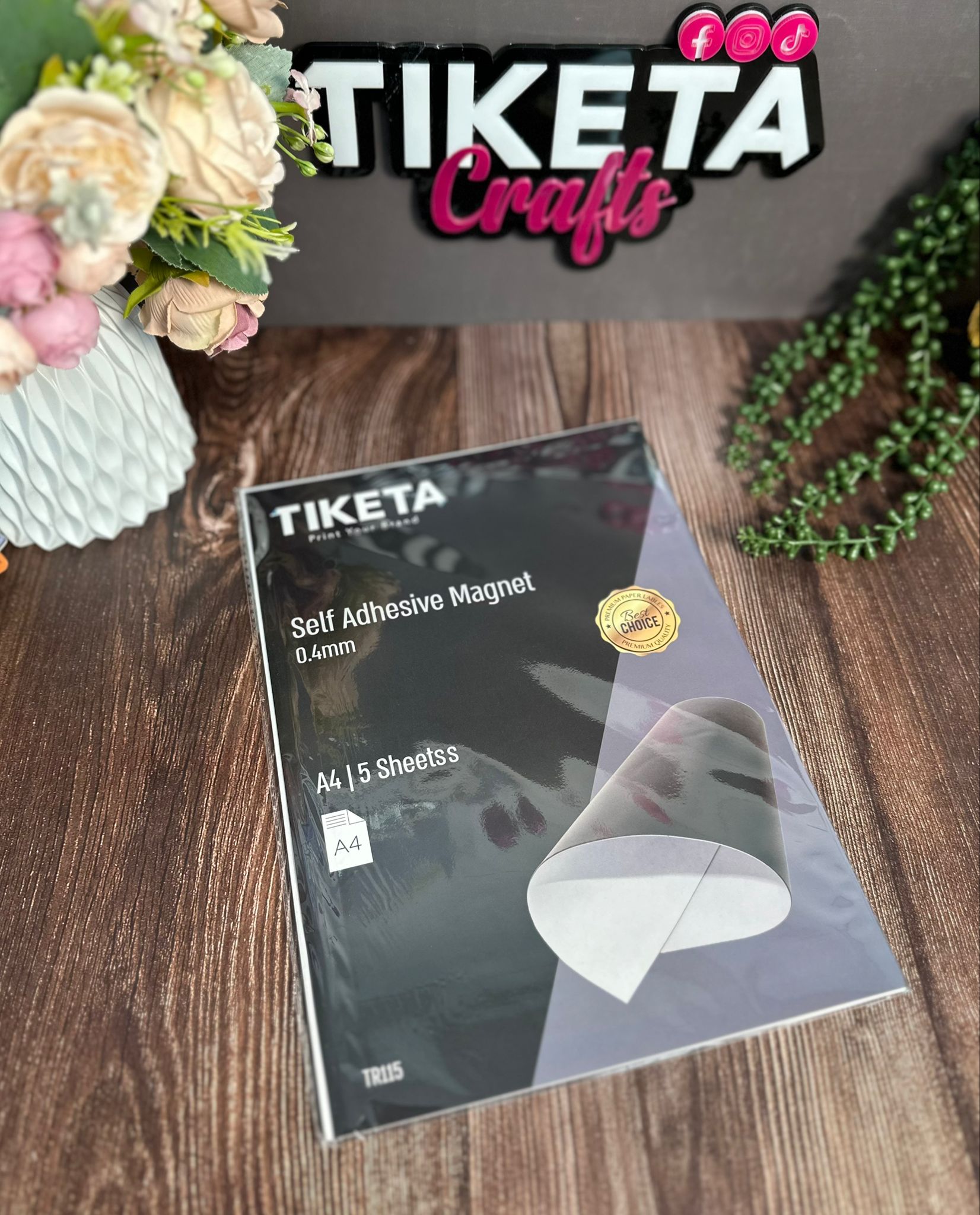 דפי מגנט עם דבק A4 - tiketa