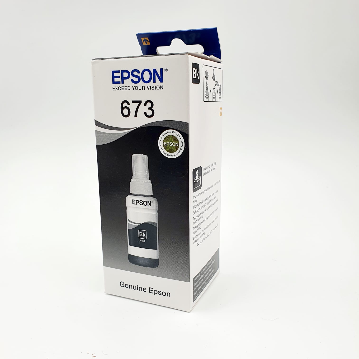 בקבוק דיו מקורי אפסון שחור T6731 - tiketa