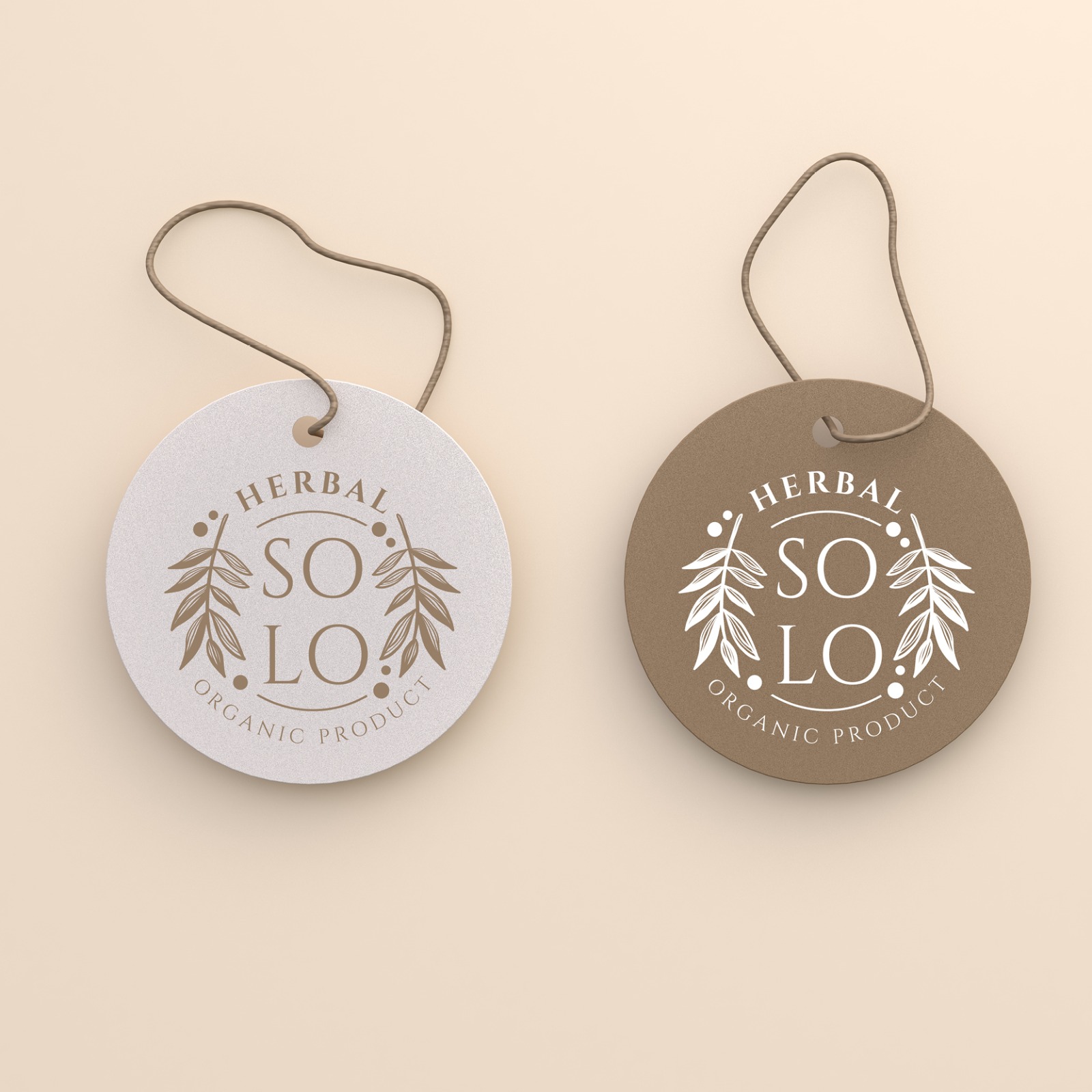 תגית עגולה קוטר 50 למיתוג אישי TIKETA