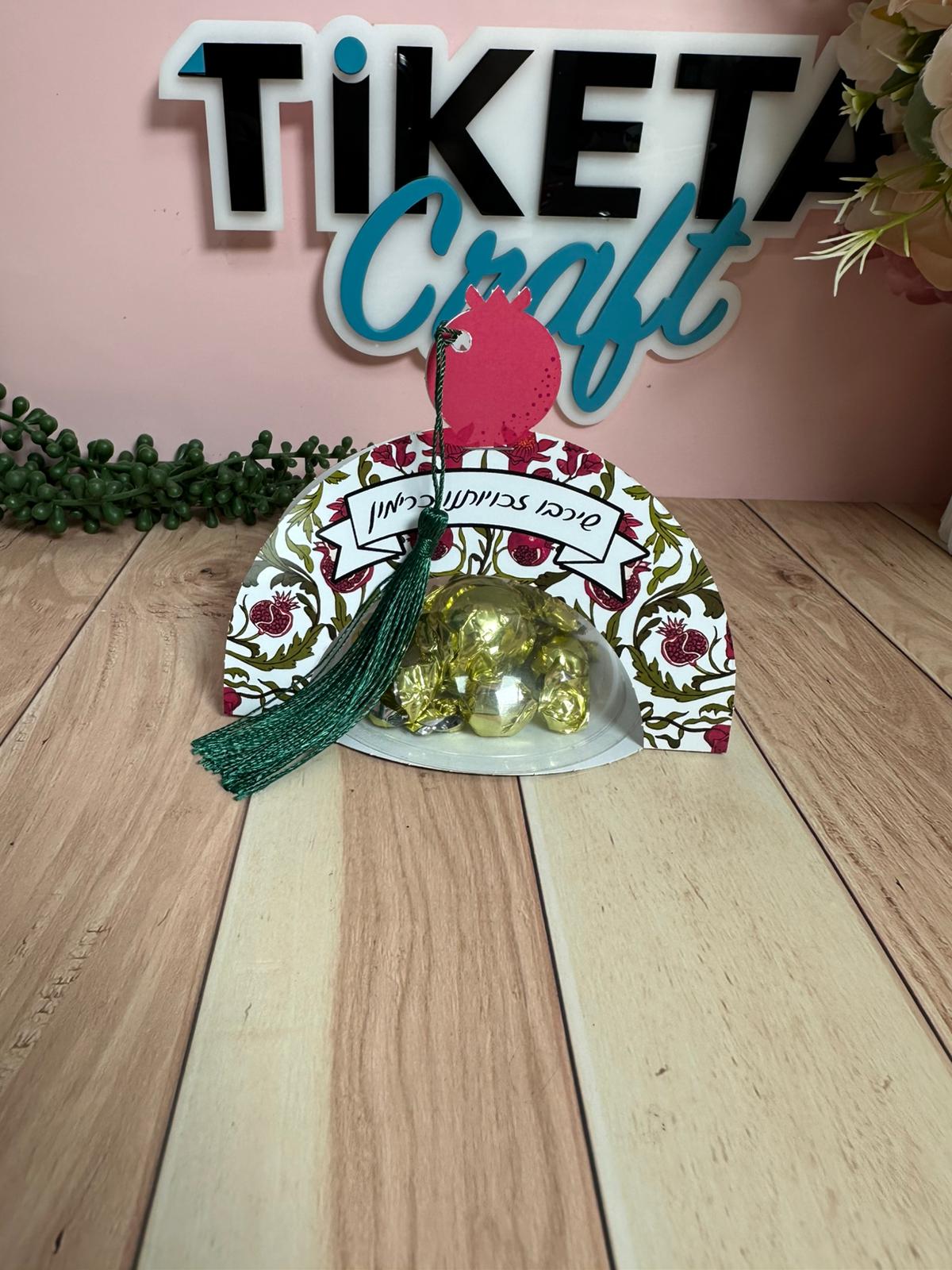 תגית עגולה קוטר 50 למיתוג אישי TIKETA