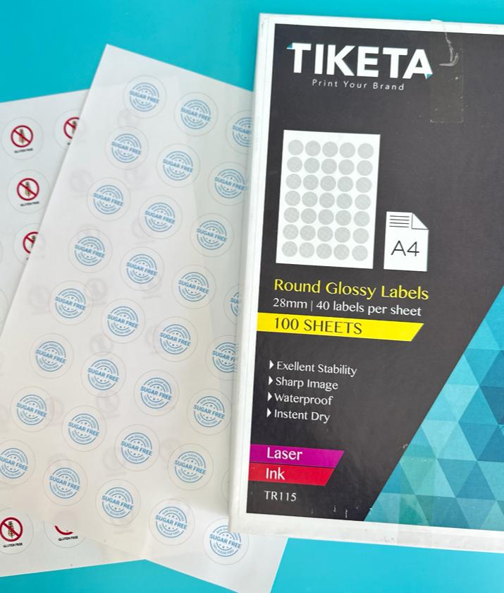 מדבקות מיתוג עגולות 28 | מדבקות TIKETA | מדבקות עגולות