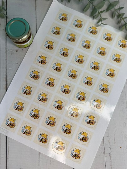 מדבקות מיתוג עגולות 28 | מדבקות TIKETA | מדבקות עגולות