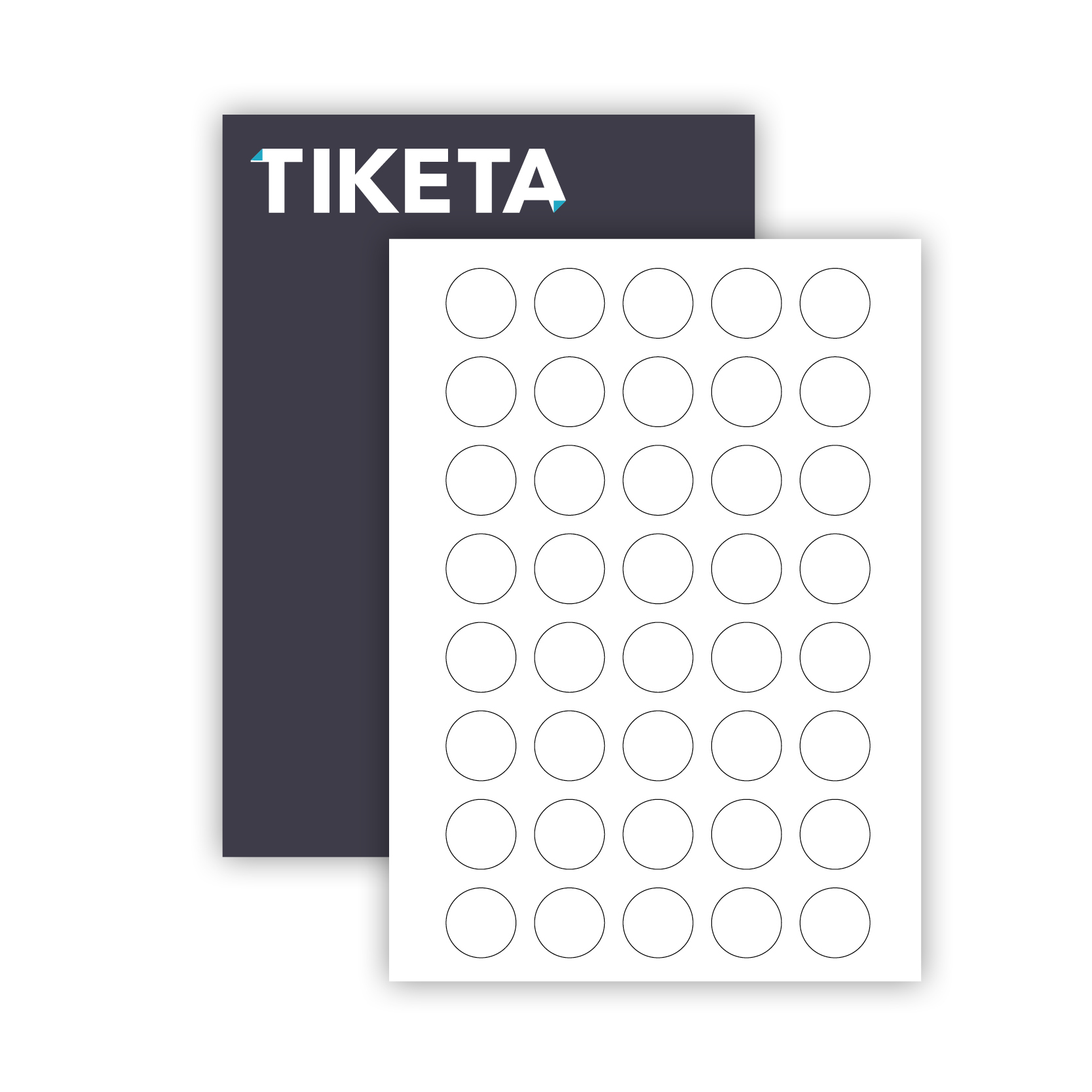 מדבקות מיתוג עיגול שקוף 28 - tiketa