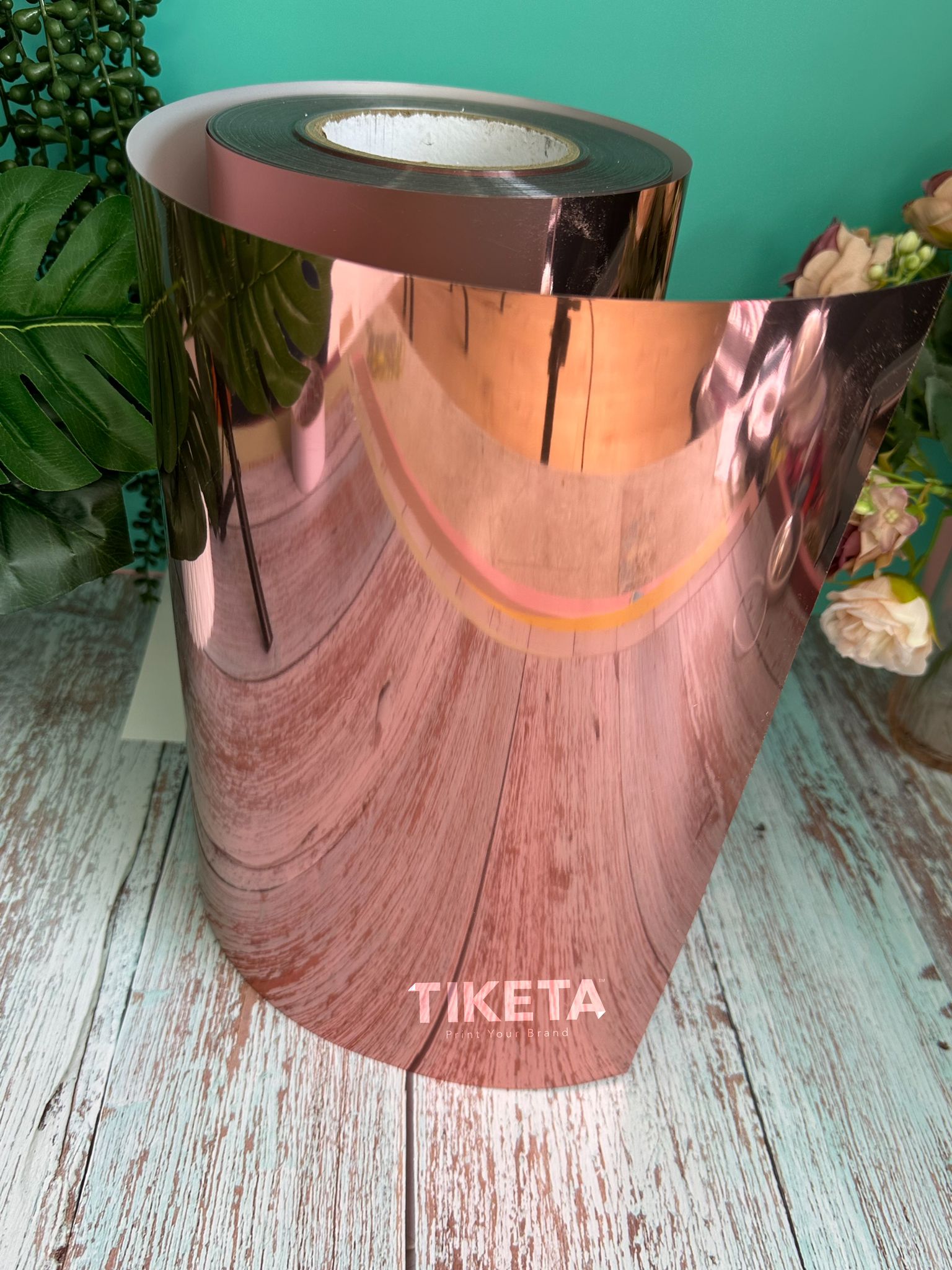 גליל ויניל רוז גולד כרום מטאלי TIKETA