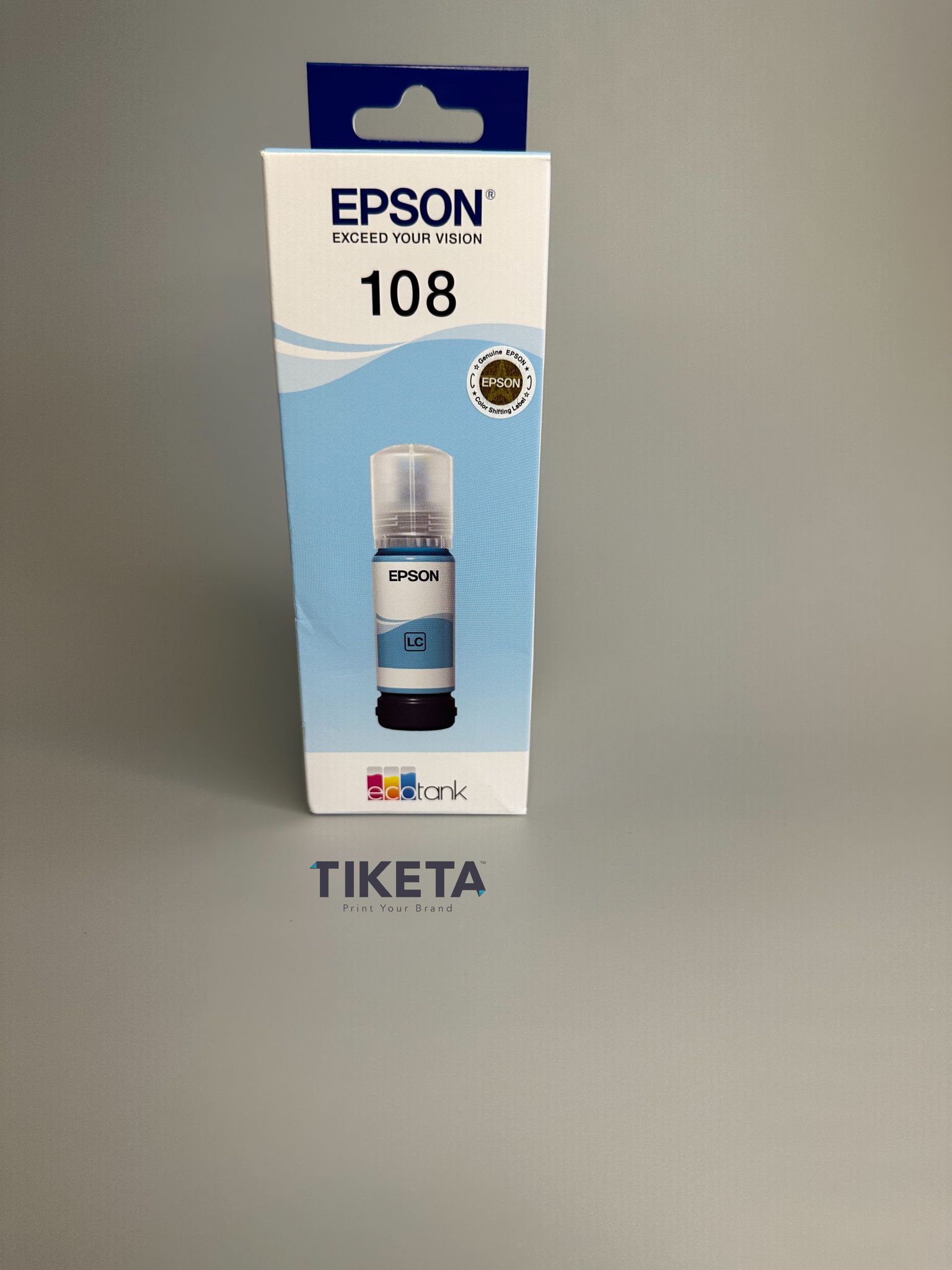 בקבוק דיו מקורי אפסון כחול בהיר 108