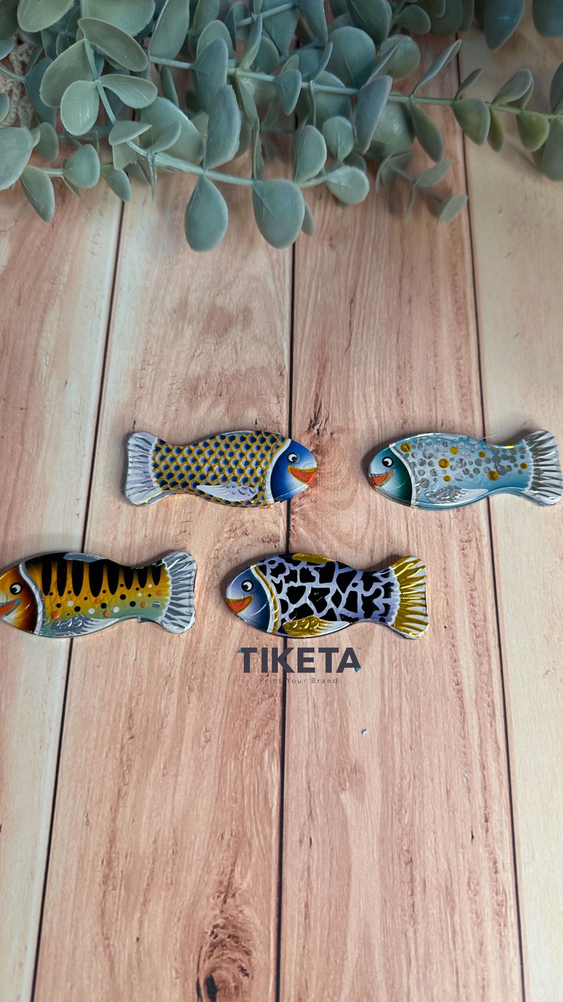 שוקולד דגים צבעווני TIKETA