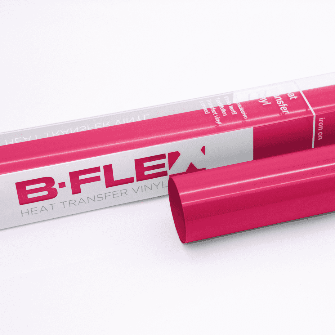 גליל HTV IRON ON פלוק ורוד רקפת B-Flex