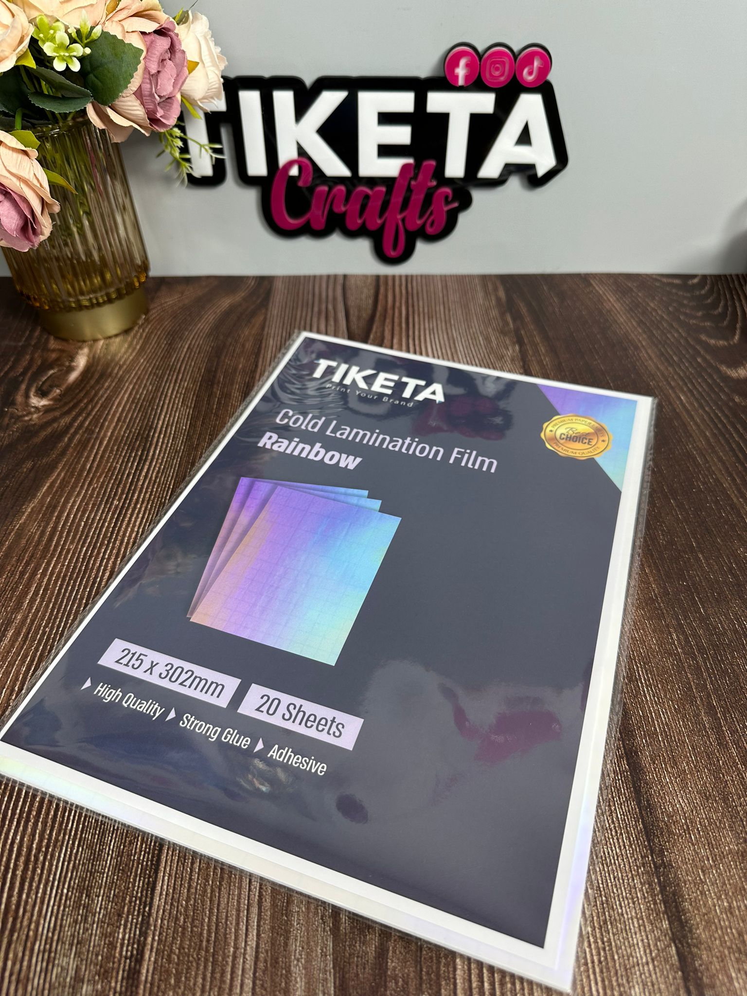 למינציה קרה Rainbow | מדבקות TIKETA | למינציה קרה